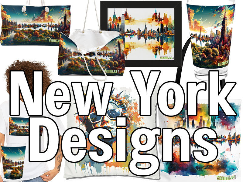 New York Artwork Merch Products – Stashbox T-Shirt, Pint Glasses, Tank ...