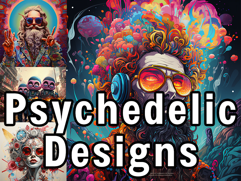 Psychedelic Vibrant Bespoke Original Artwork – Stashbox T-Shirt, Pint ...