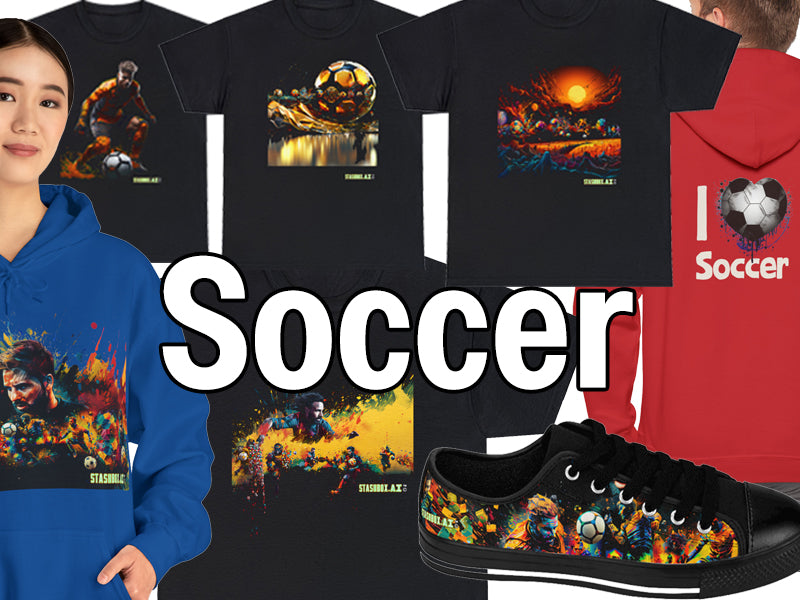 Soccer – Stashbox T-Shirt, Pint Glasses, Tank Tops, Bikinis Merch Shop