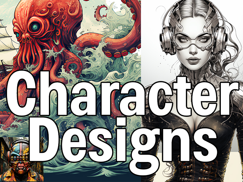 Characters, fun Superheros to imaginative monsters designed to inspire ...